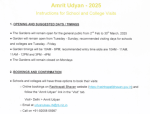 Opening of Amrit Udyan 2025: Check Opening Dates, How to Reach and ...