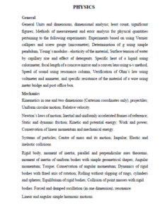 JEE Advanced Physics Syllabus 2025 PDF Download